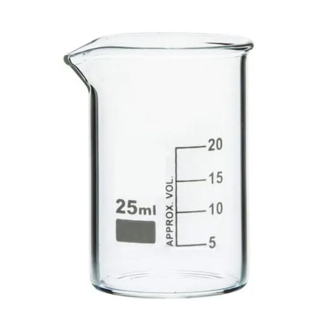 Borosilicate Glass Beaker (25 ML) - Lab Wale