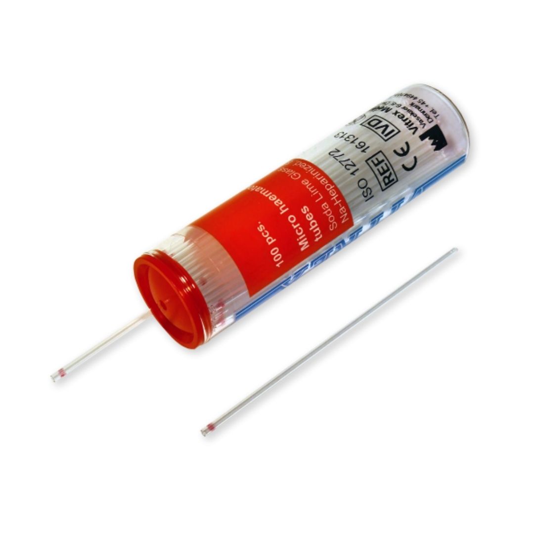 Capillary Tube (Heparin) - Pack of 100 - Lab Wale
