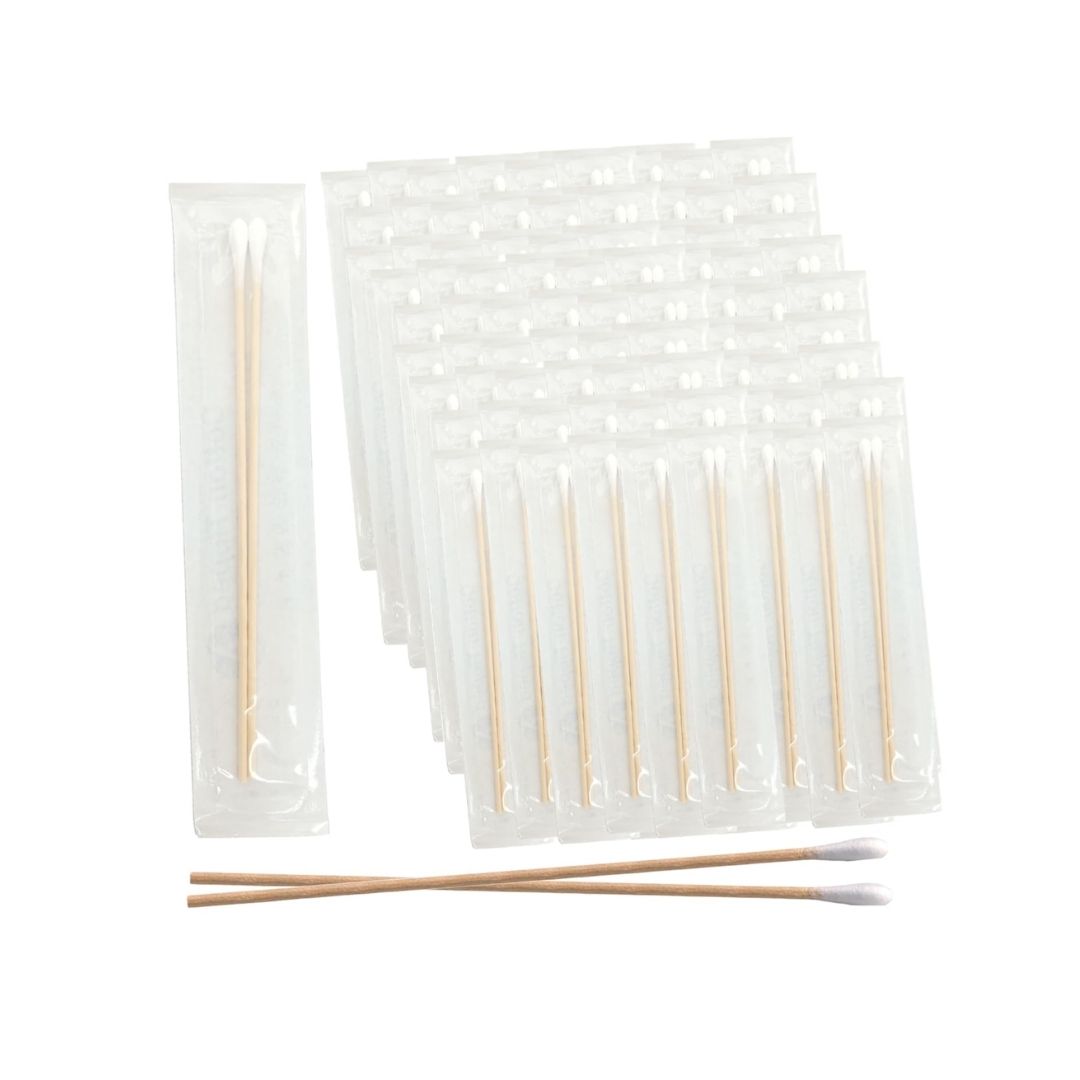 Wooden Swab Stick (Individual Pouch Packing / Standard Size) - Lab Wale
