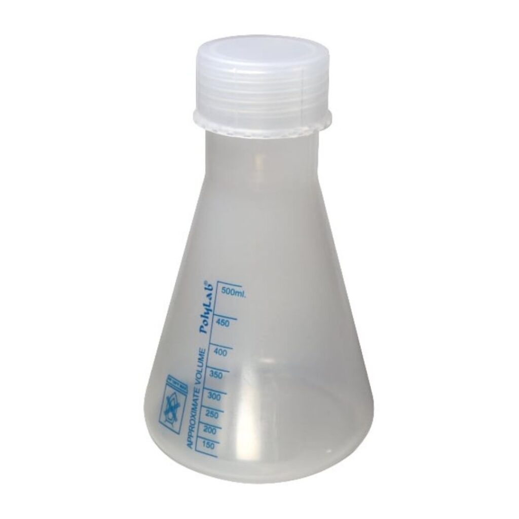 Polylab Plastic Conical / Erlenmeyer Flask (500 ML) - Lab Wale